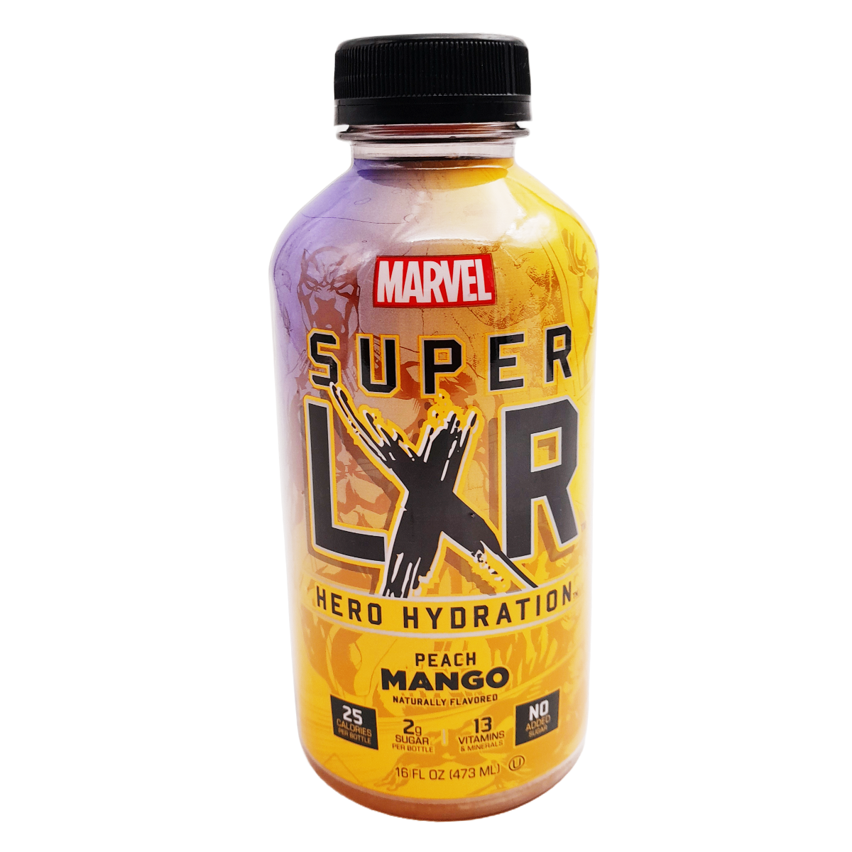 AriZona Marvel Super LXR Hero Hydration Energy Drink Peach Mango Flavo ...